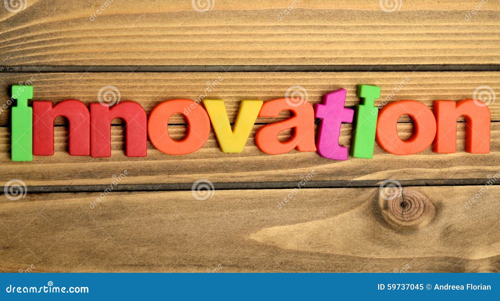 Palabra Colorida De La Innovación Imagen de archivo - Imagen de color ...