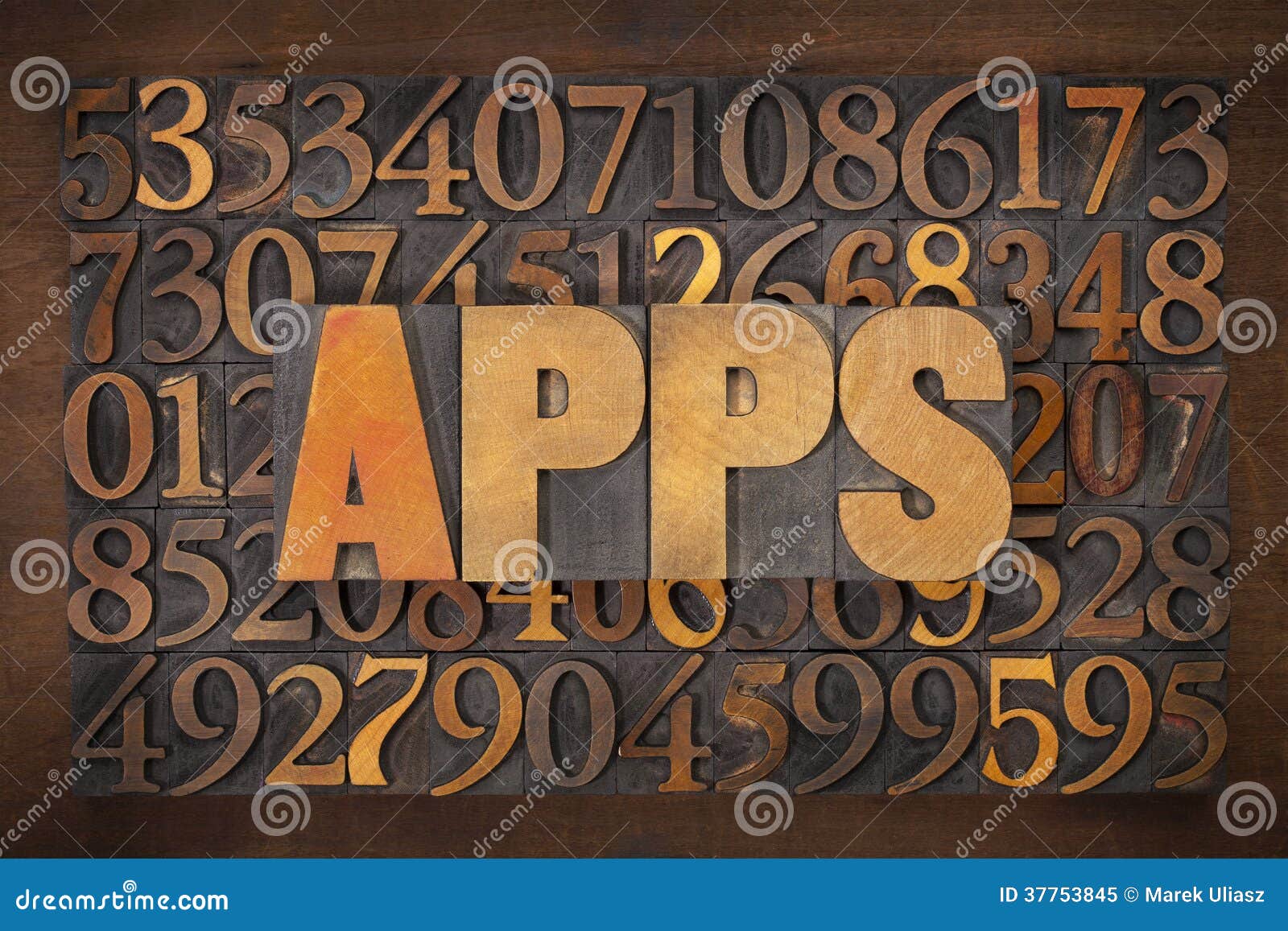 Palabra De Apps (usos) En El Tipo De Madera Imagen de archivo - Imagen ...