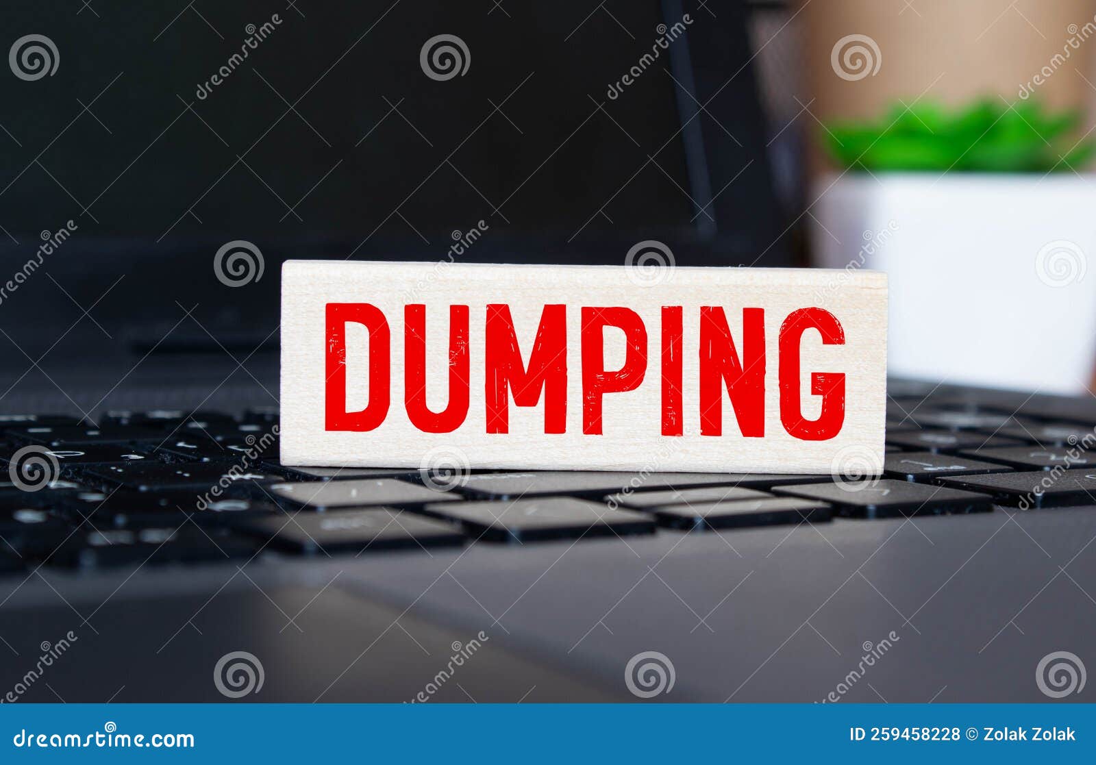 Palabra De Dumping Escrita En Concepto De Bloque De Madera Foto de ...