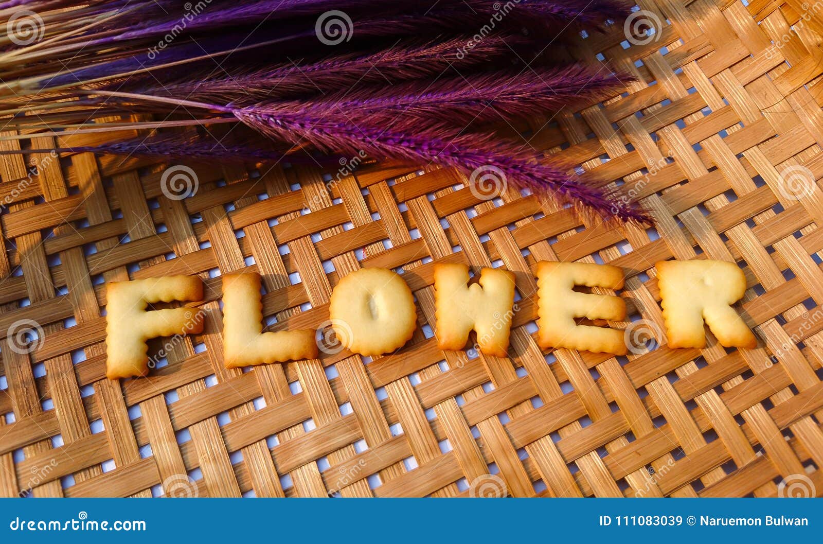 Palabra De La Flor En Fondo Imagen de archivo - Imagen de carta ...