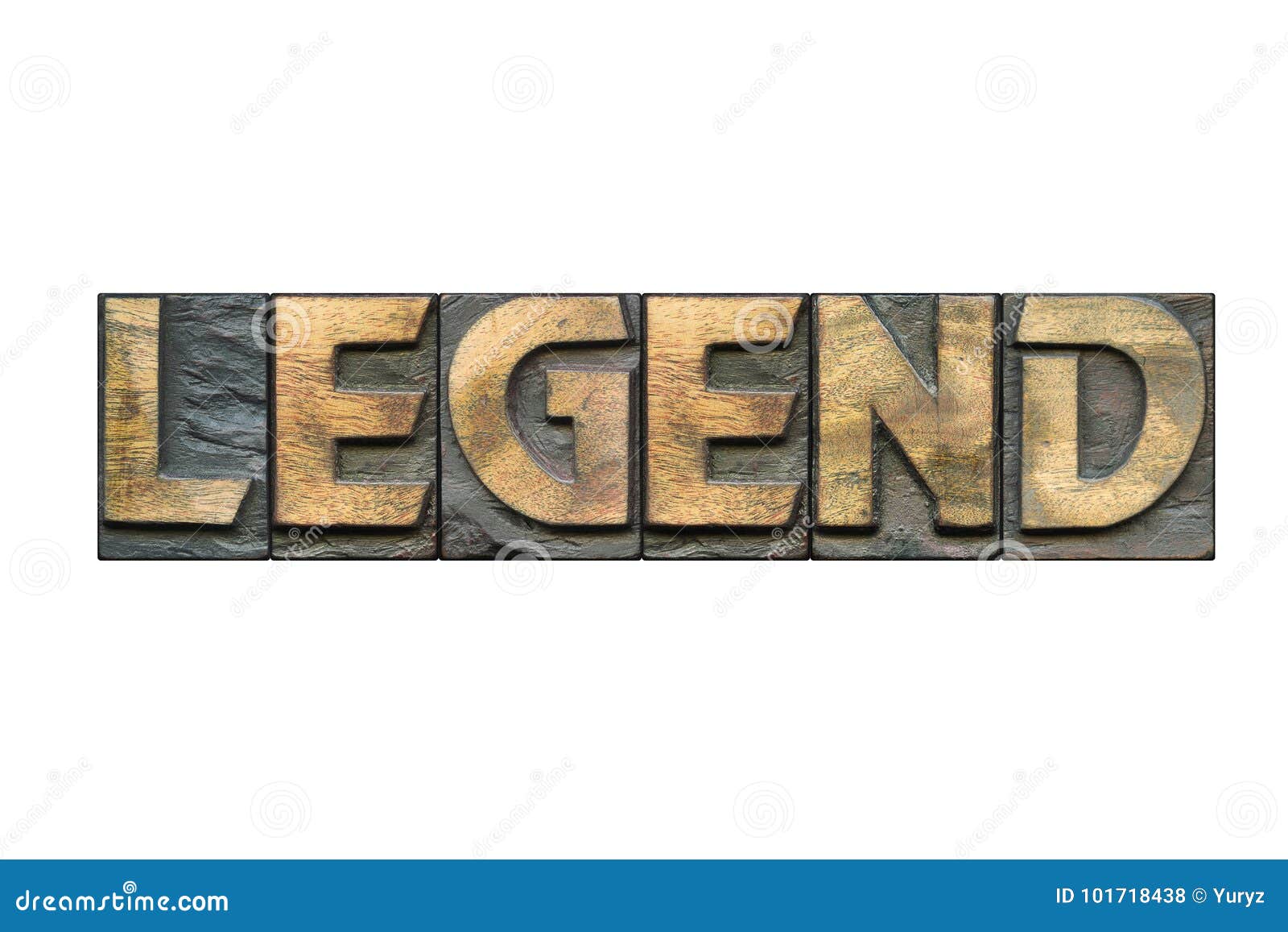 Palabra De La Leyenda Aislada Foto de archivo - Imagen de amplio, icono ...