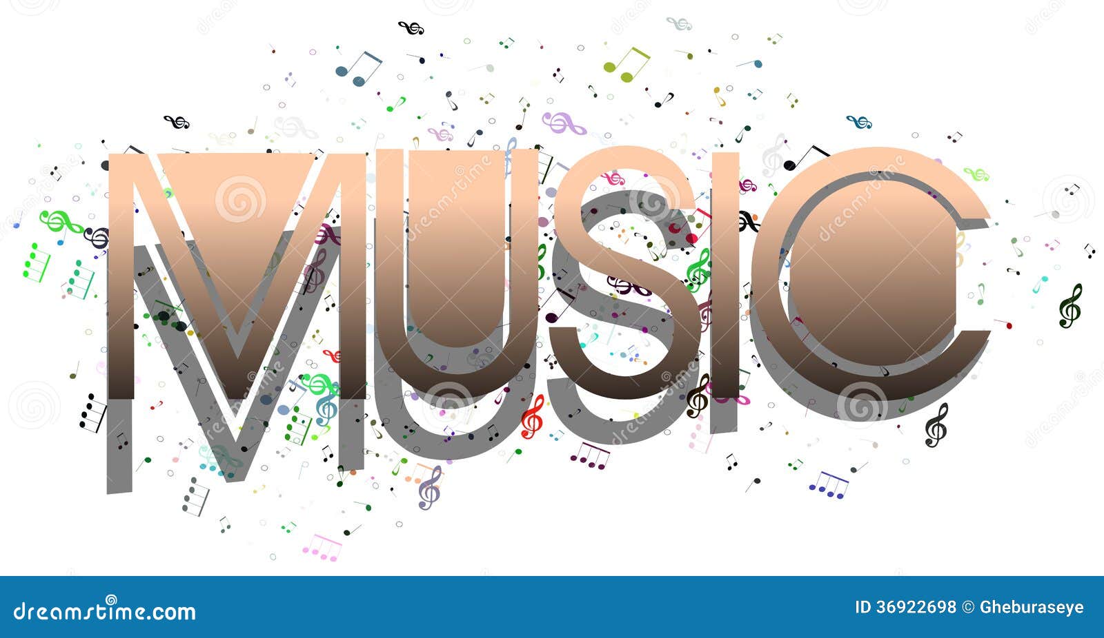 Palabra de la música foto de archivo. Ilustración de compositor - 36922698