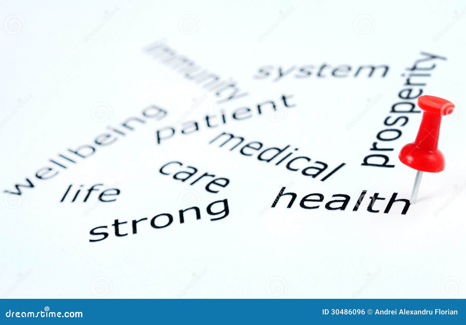 Palabra de la salud foto de archivo. Imagen de papel - 30486096