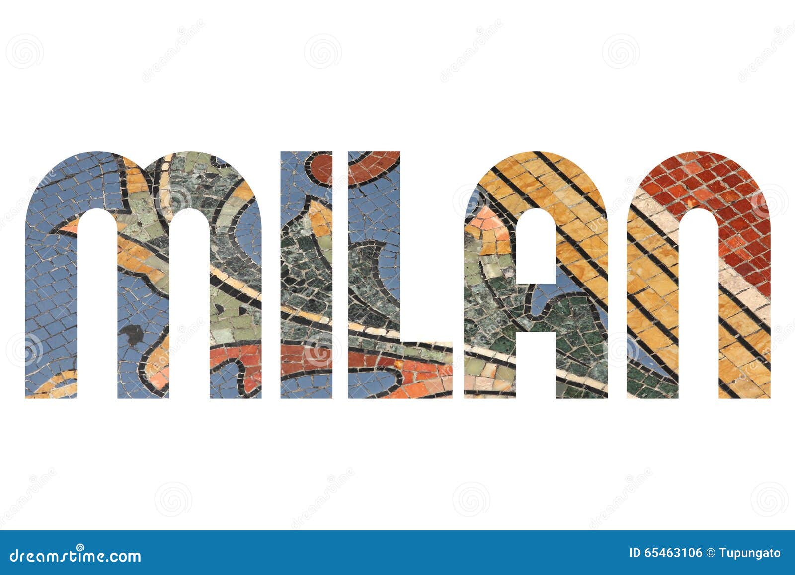 Palabra de Milán foto de archivo. Imagen de saludo, texto - 65463106