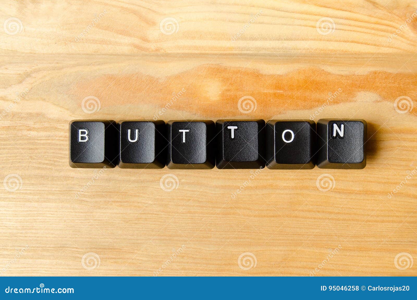 Palabra del botón foto de archivo. Imagen de internet - 95046258