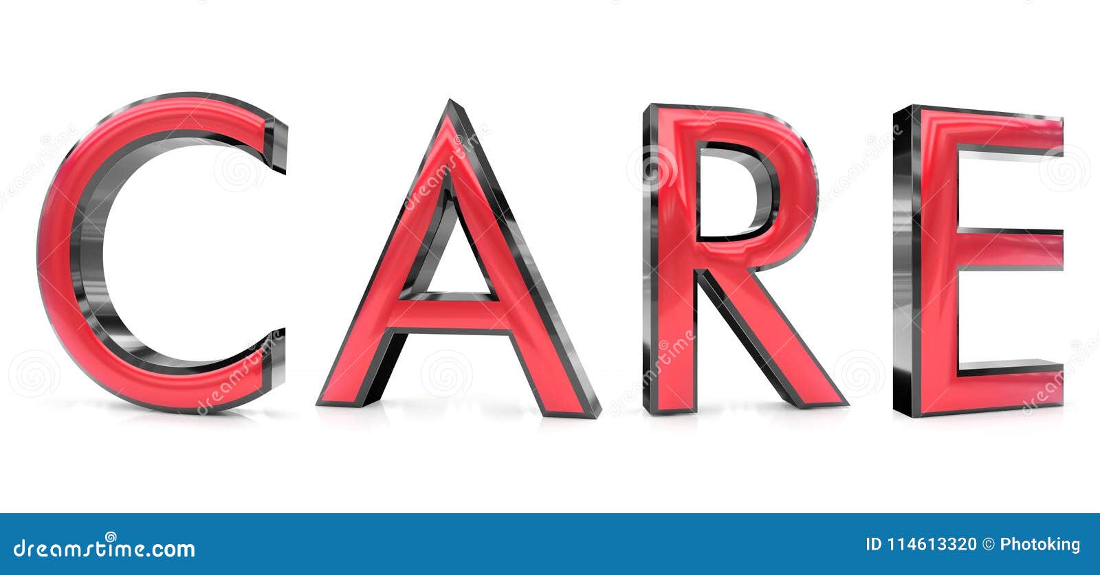 Palabra del cuidado 3d stock de ilustración. Ilustración de enfermeras ...