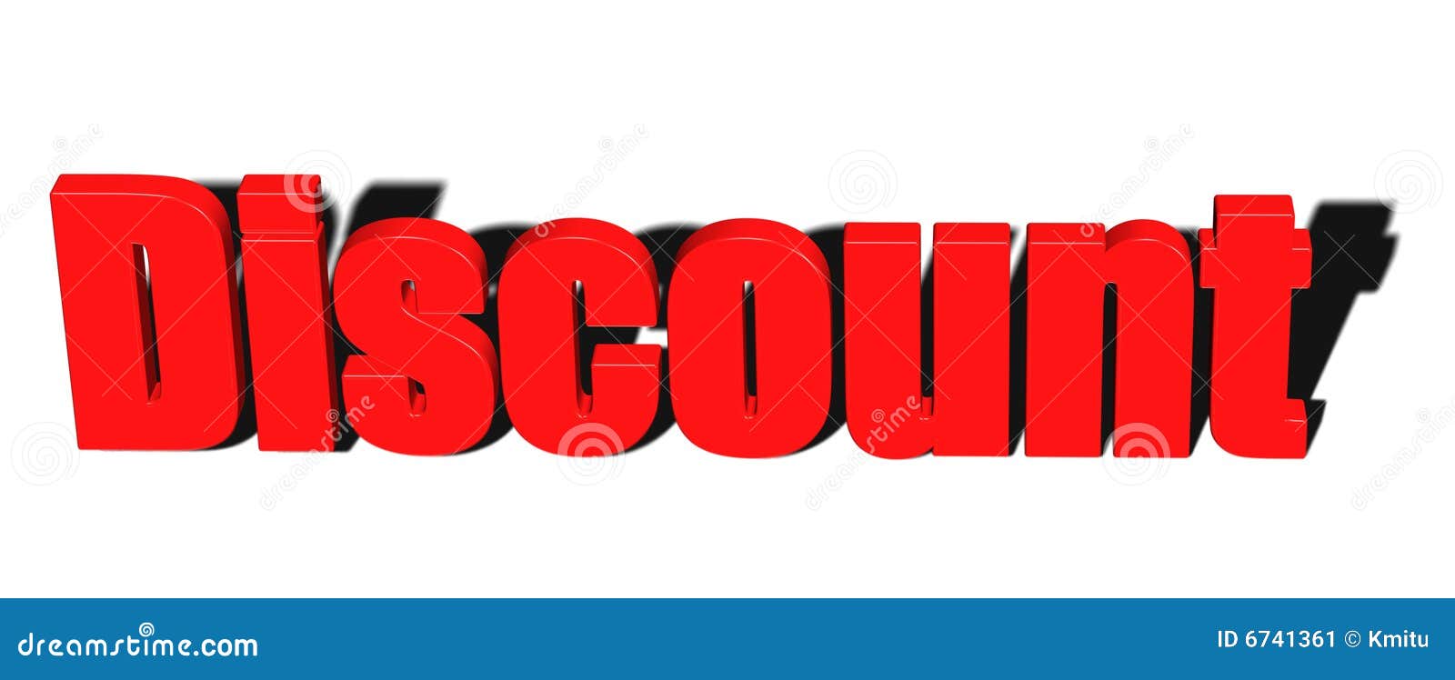 Palabra Del Descuento En Blanco Stock de ilustración - Ilustración de ...