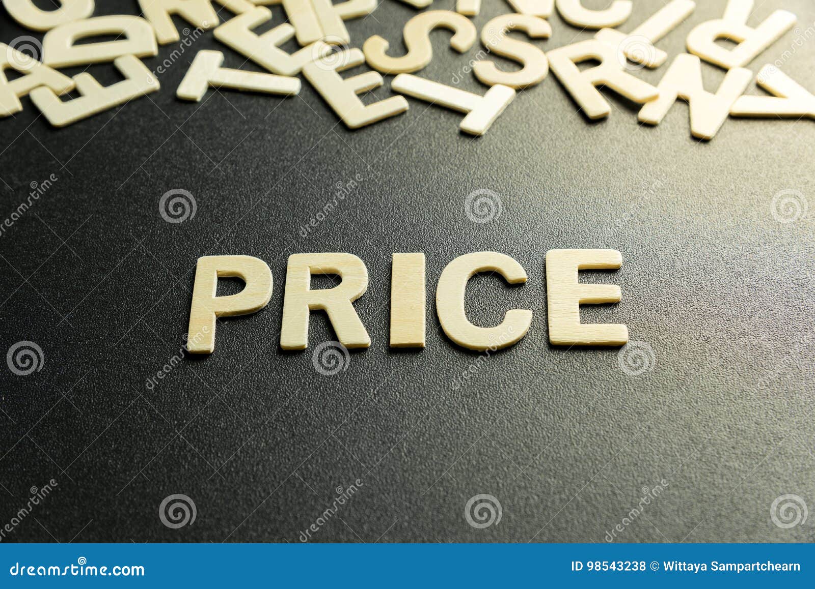 Palabra del PRECIO foto de archivo. Imagen de venta, alfabeto - 98543238