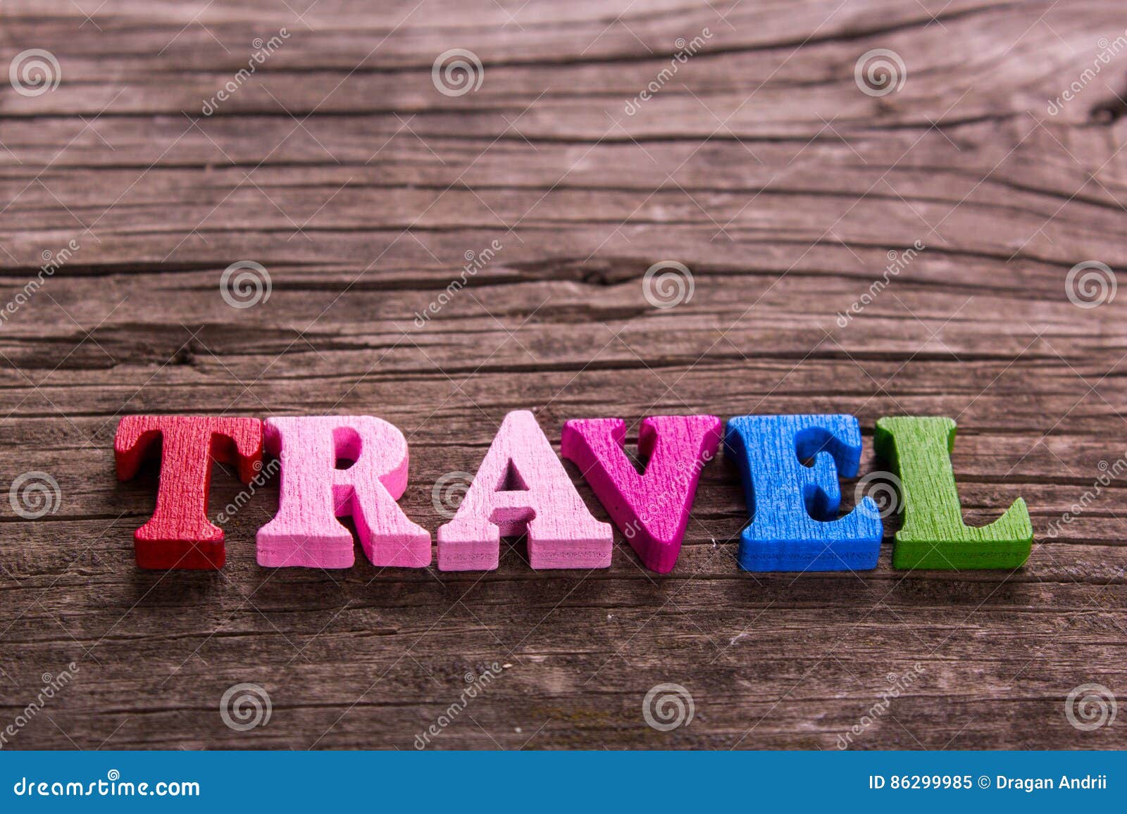 Palabra Del Viaje Hecha De Letras De Madera Imagen de archivo - Imagen ...