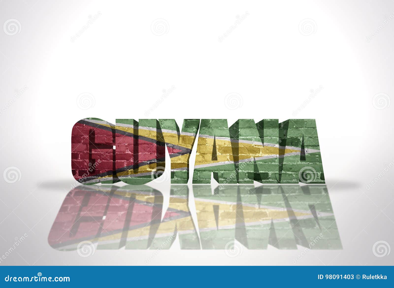 Palabra Guyana En El Fondo Blanco Stock de ilustración - Ilustración de ...