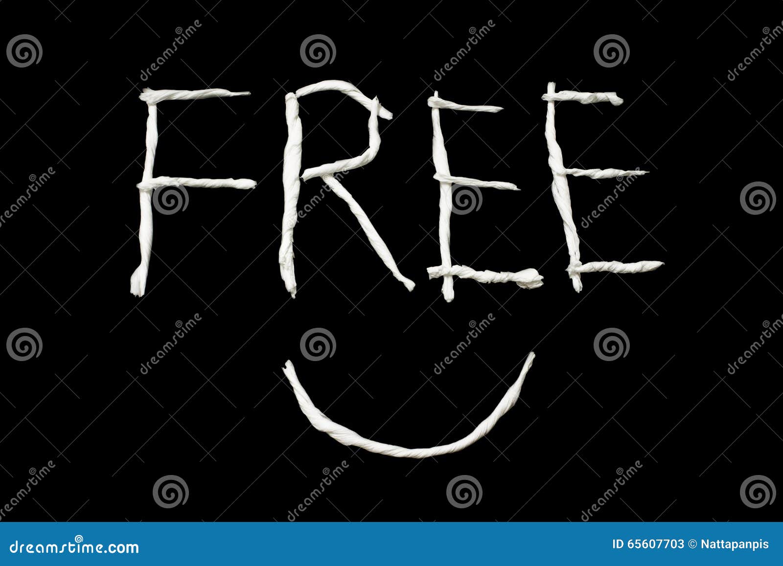 Palabra libre imagen de archivo. Imagen de tejido, libre - 65607703