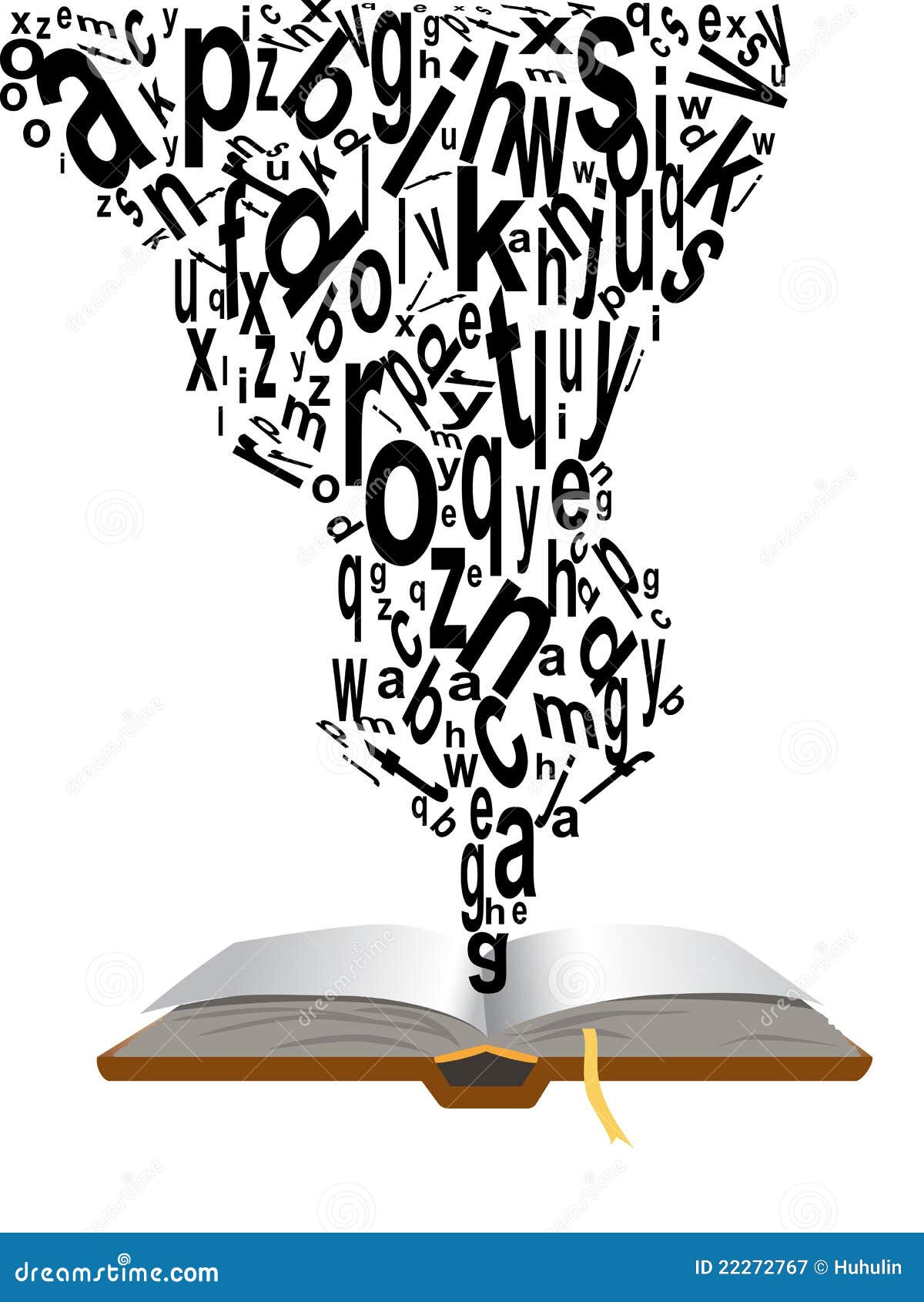 Palabras Que Vienen Del Libro Ilustración del Vector - Ilustración de ...
