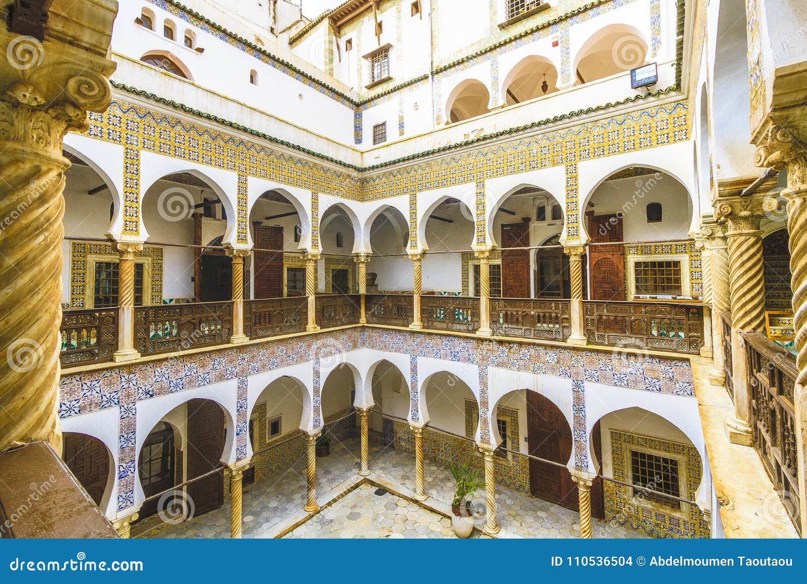 Palace in Algiers stock photo. Image of repetition, building - 110536504