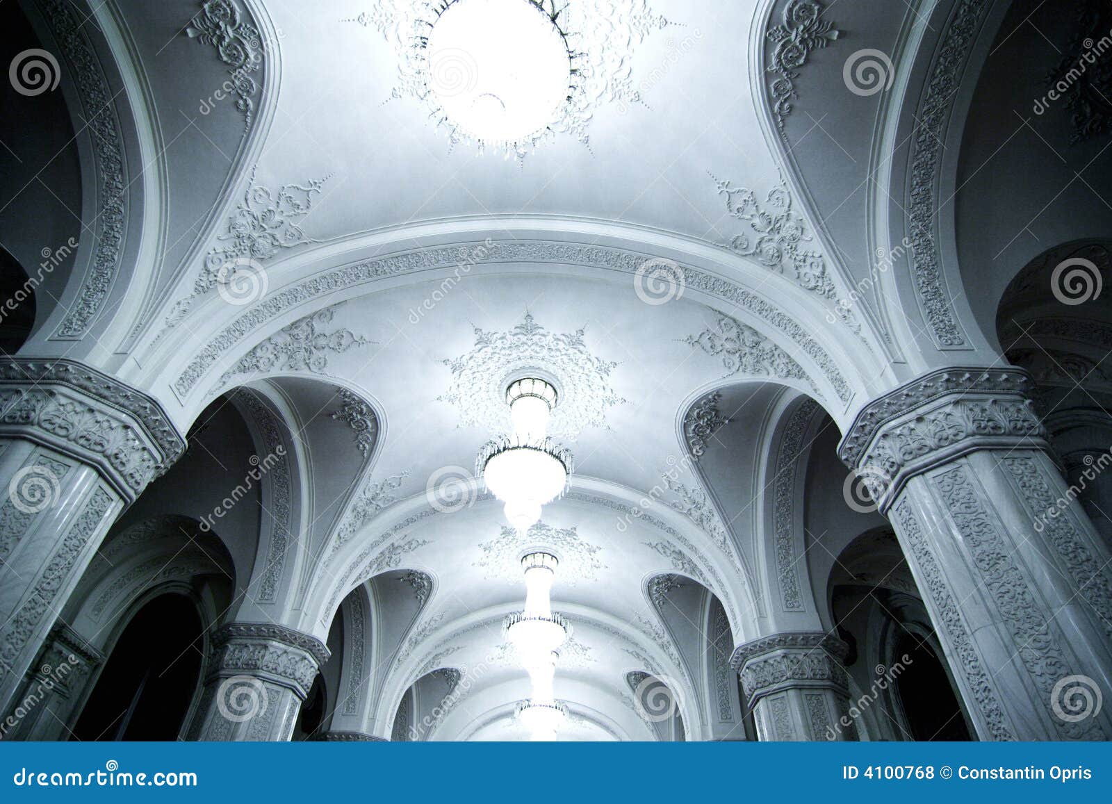 Palace Arches stock photo. Image of indoor, columns, clean - 4100768
