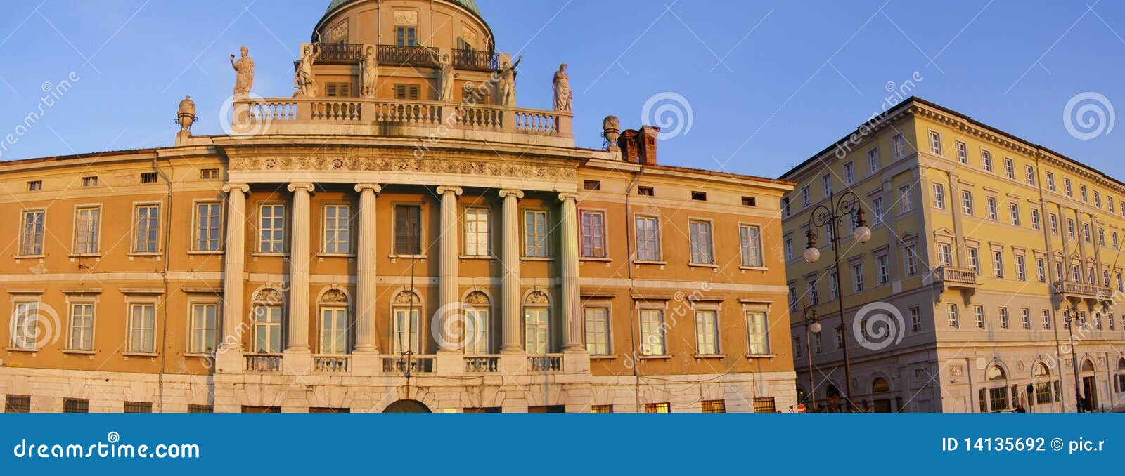 Palace buildings panorama stock photo. Image of palace - 14135692