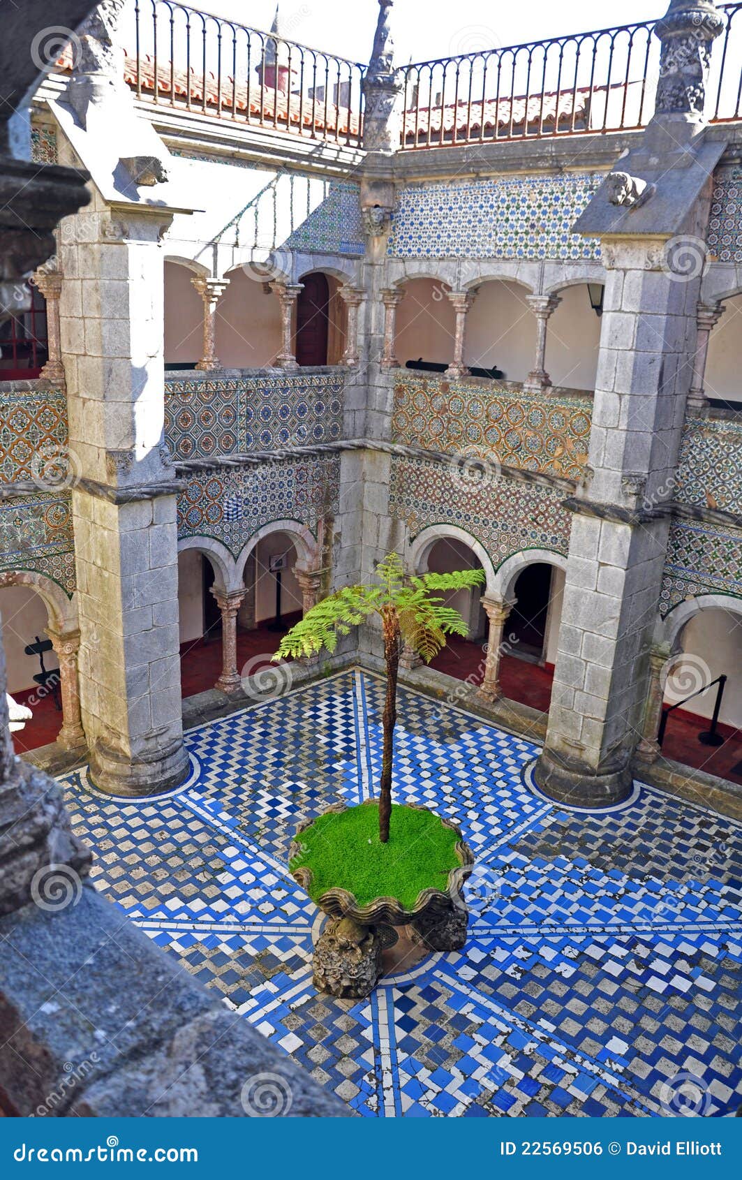 Palace courtyard stock photo. Image of tourism, portugese - 22569506