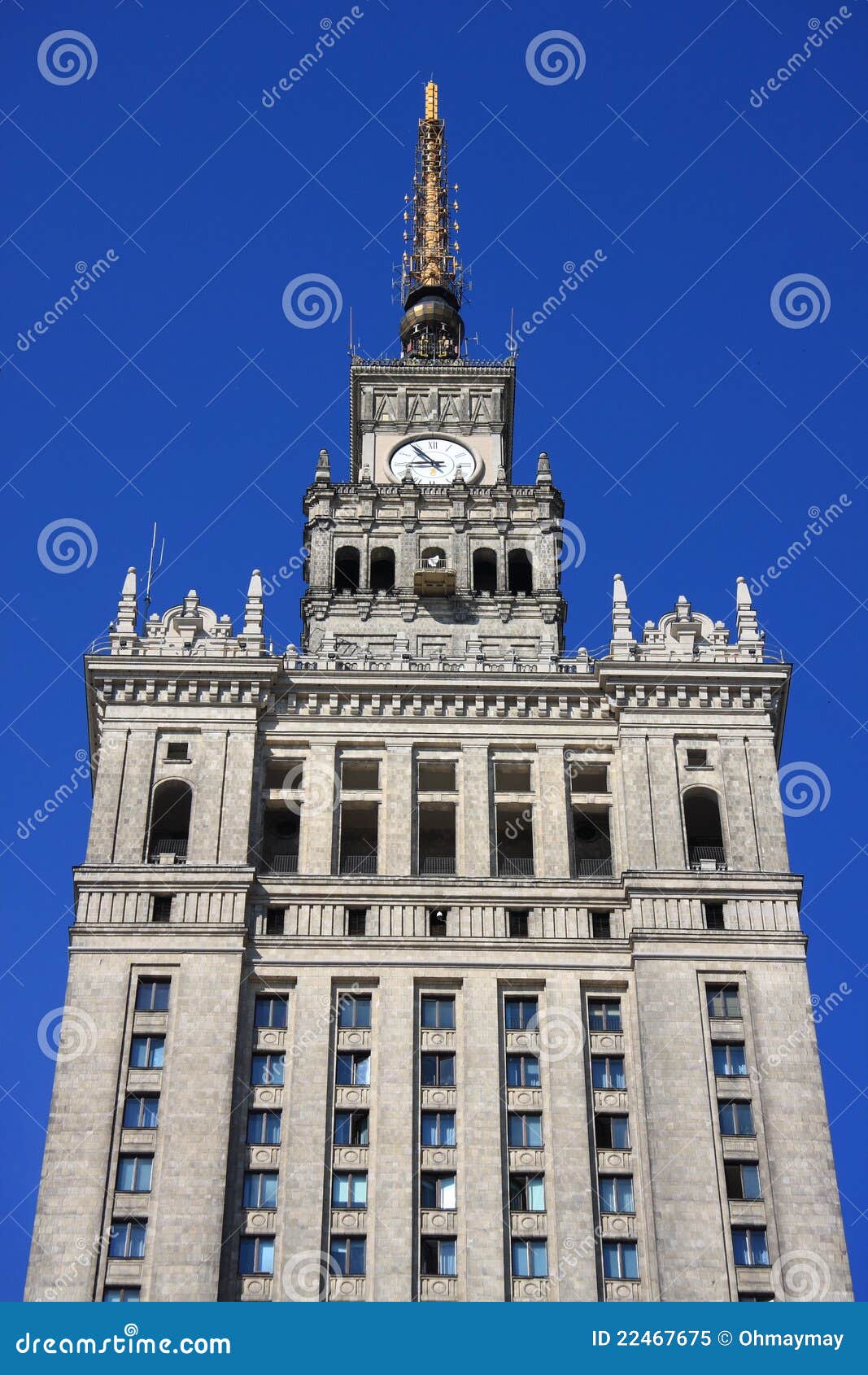 Palace of Culture and Science, Poland Stock Image - Image of palace ...