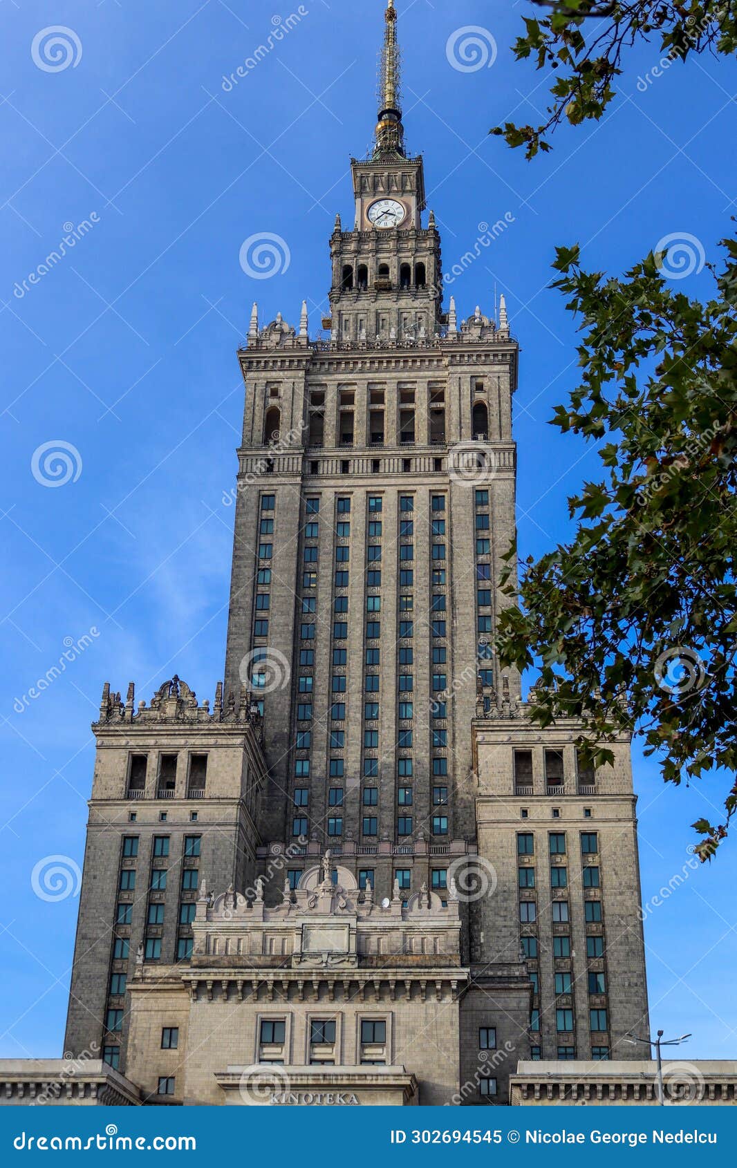 Palace of Culture and Science in Warsaw Stock Image - Image of summer ...