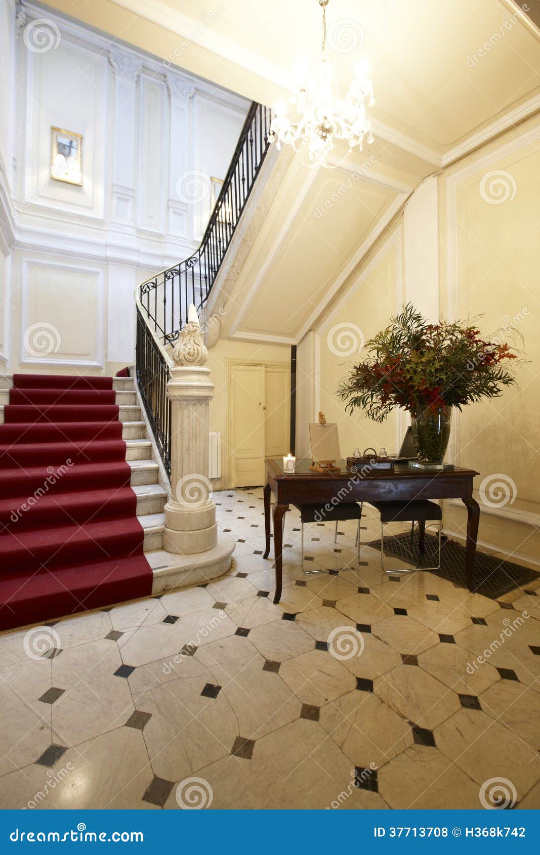Palace Entrance and Marble Stairway Stock Photo - Image of famous ...