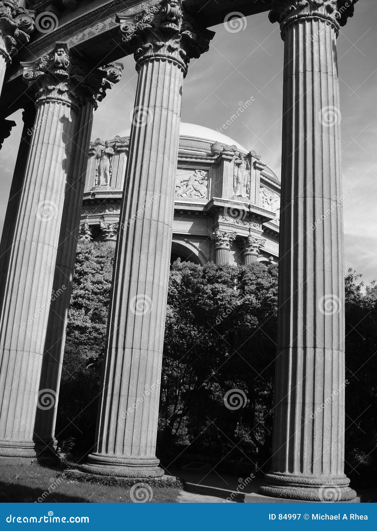 Palace of Fine Arts Columns Stock Image - Image of columns, arts: 84997