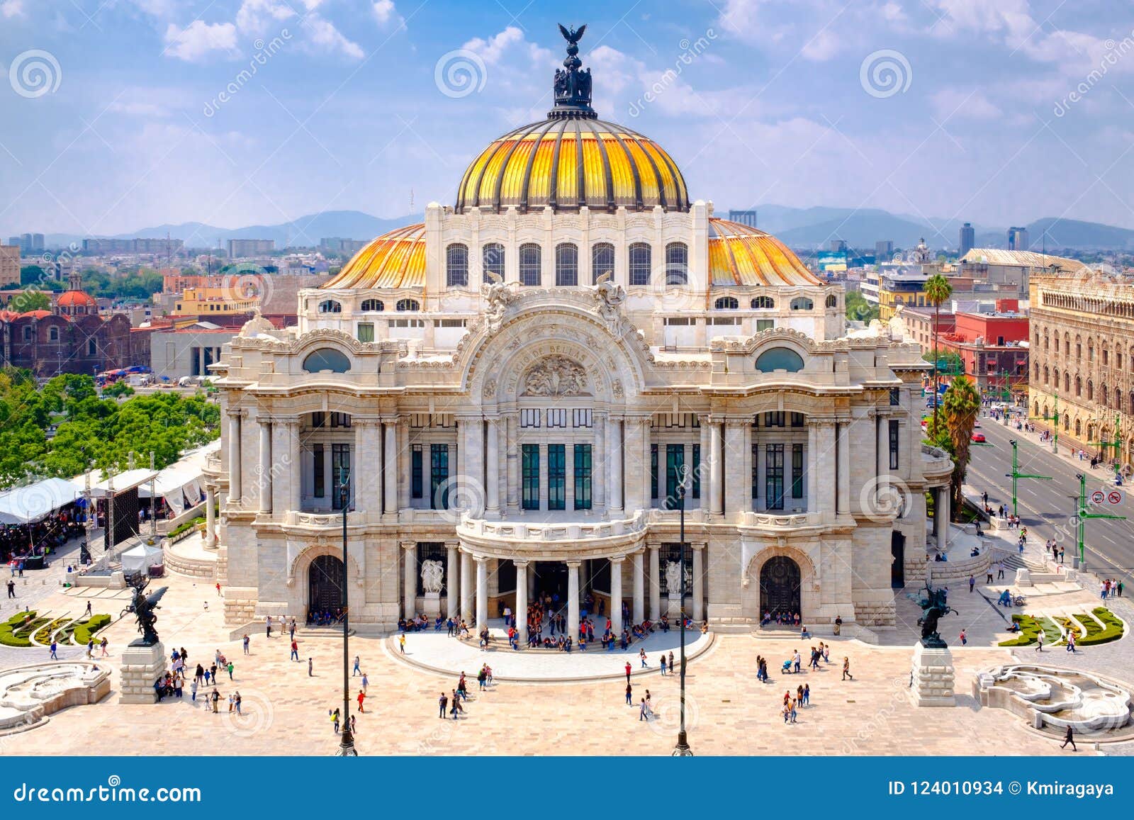The Palace of Fine Arts in Mexico City Stock Photo - Image of ... The Palace of Fine Arts in Mexico City Stock Photo - Image of ...