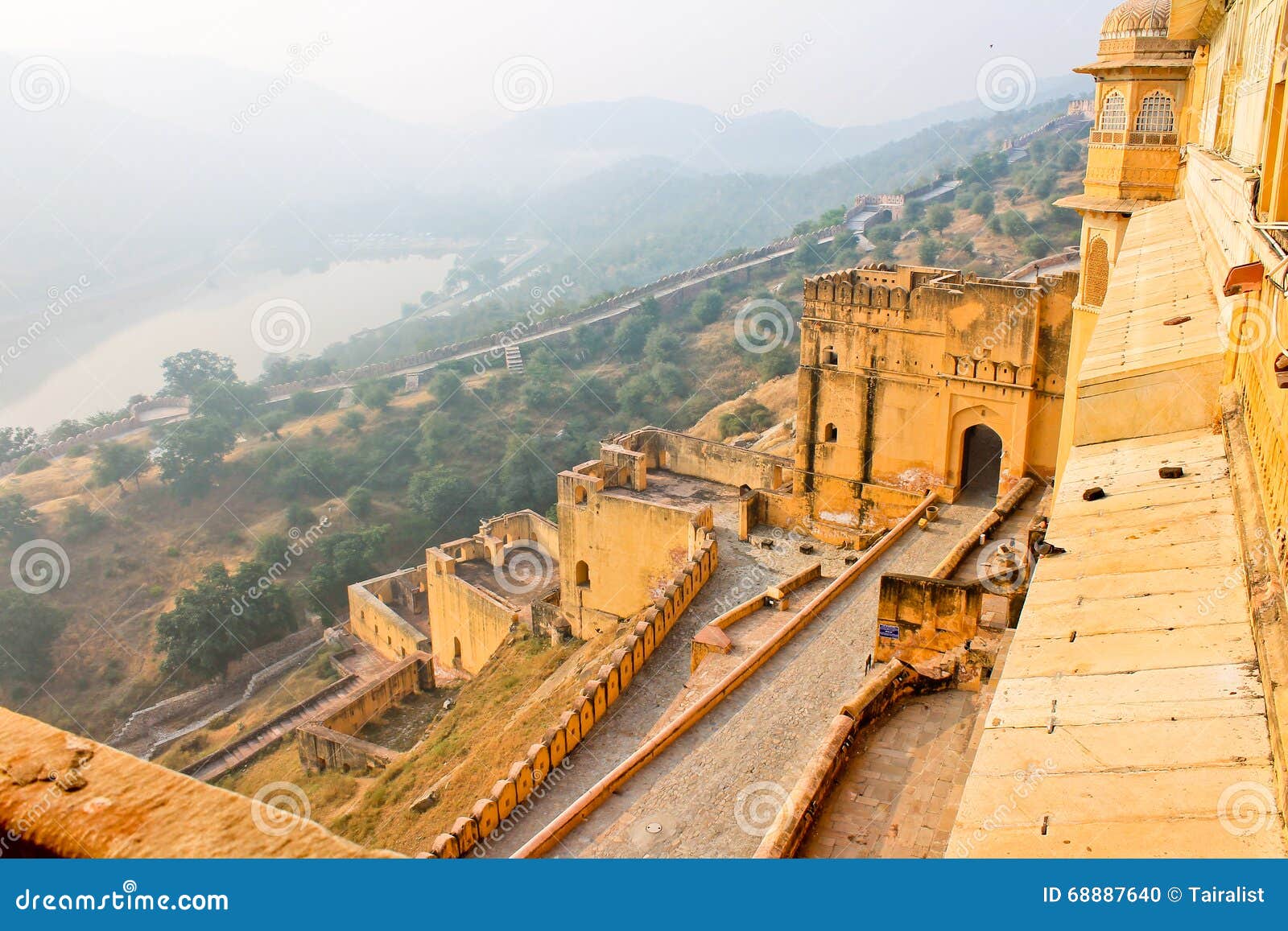 Palace-fortress in India stock photo. Image of india - 68887640