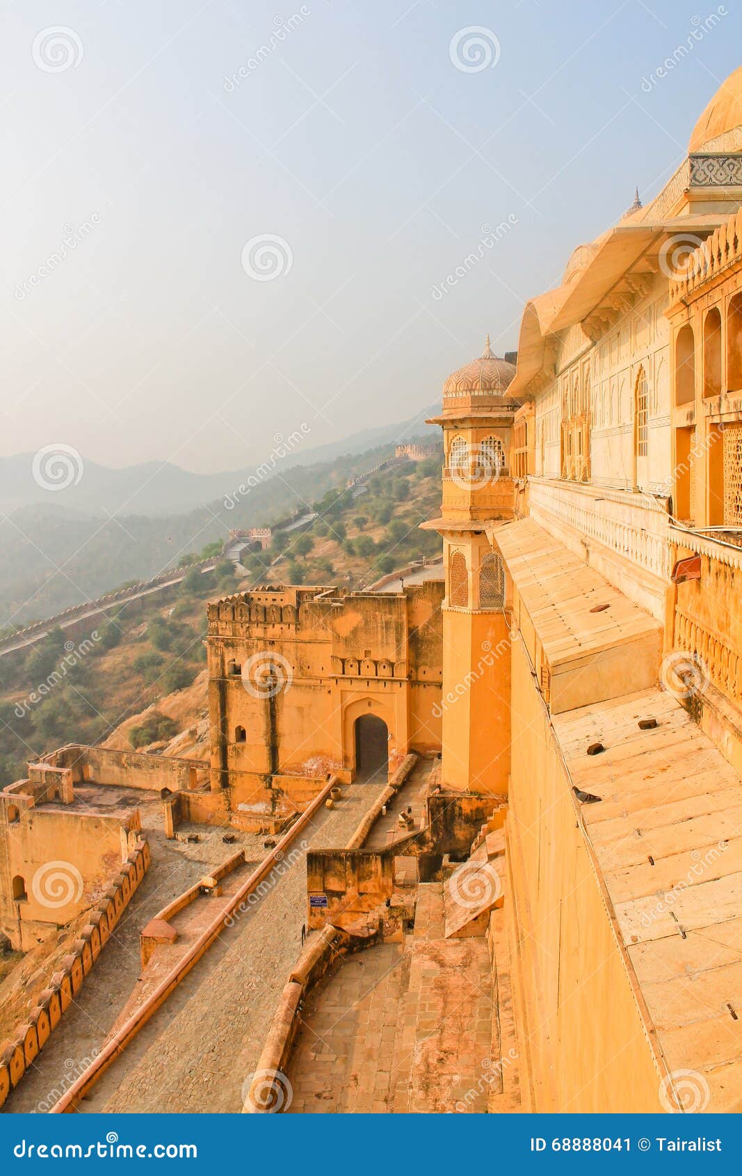 Palace-fortress in India stock image. Image of india - 68888041