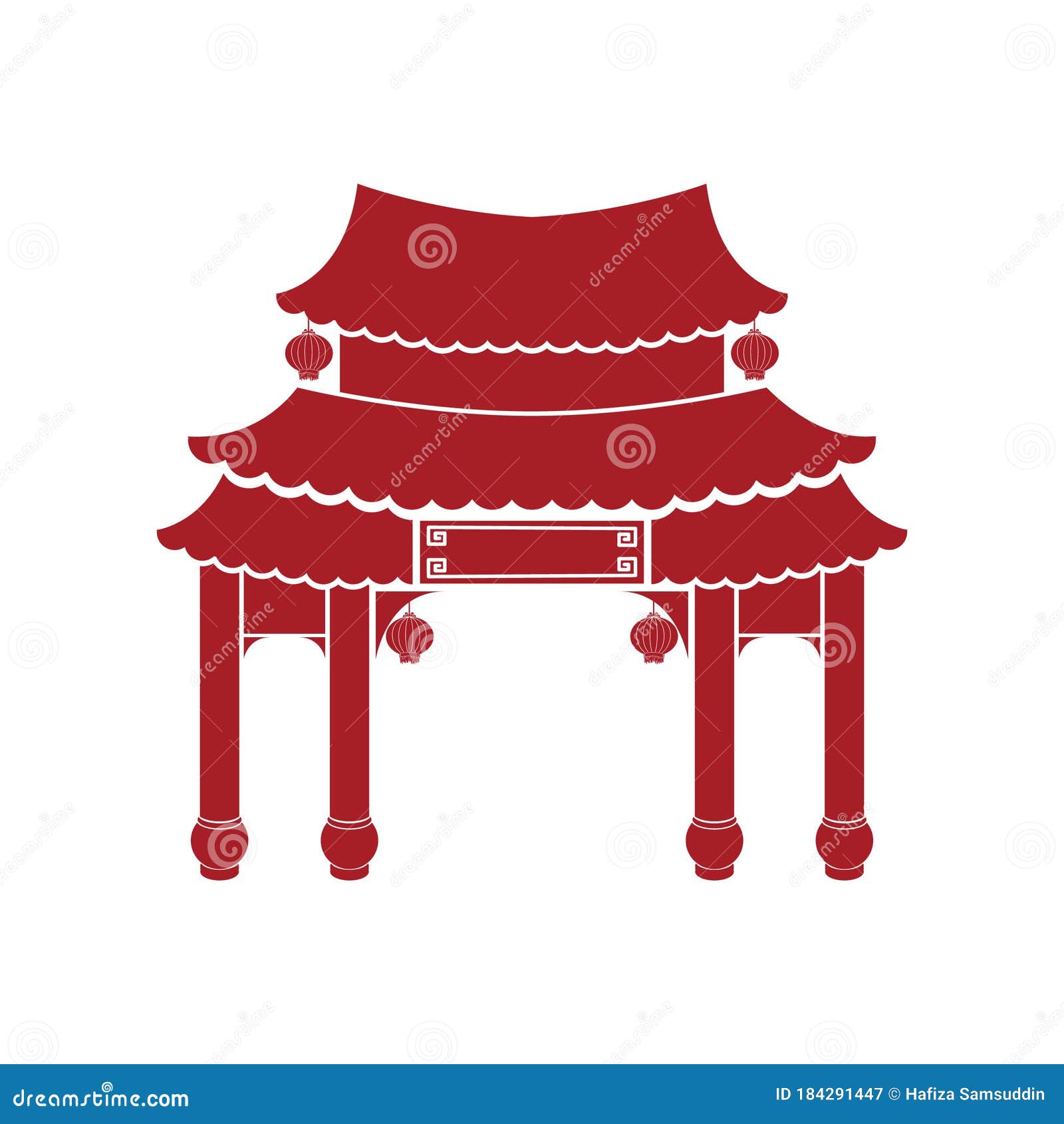 Palace Gate. Vector Illustration Decorative Background Design Stock ...