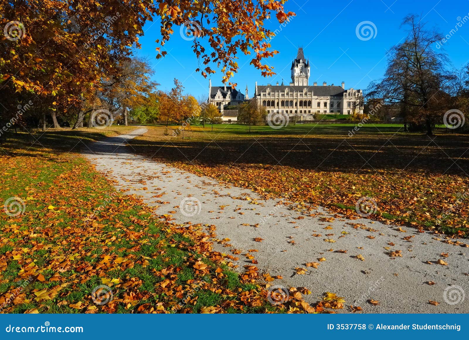 Palace Grafenegg no.3 stock photo. Image of blue, foliage - 3537758
