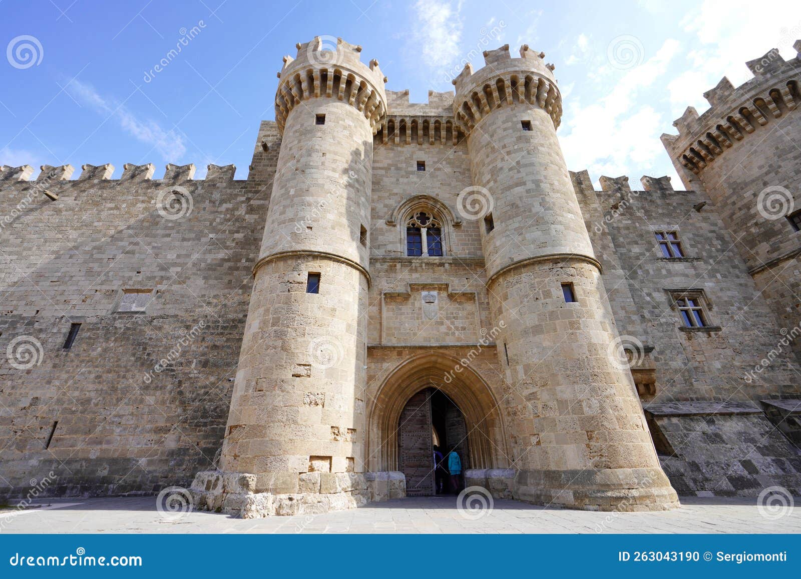Palace of the Grand Master of the Knights of Rhodes, Greece Stock Photo ...