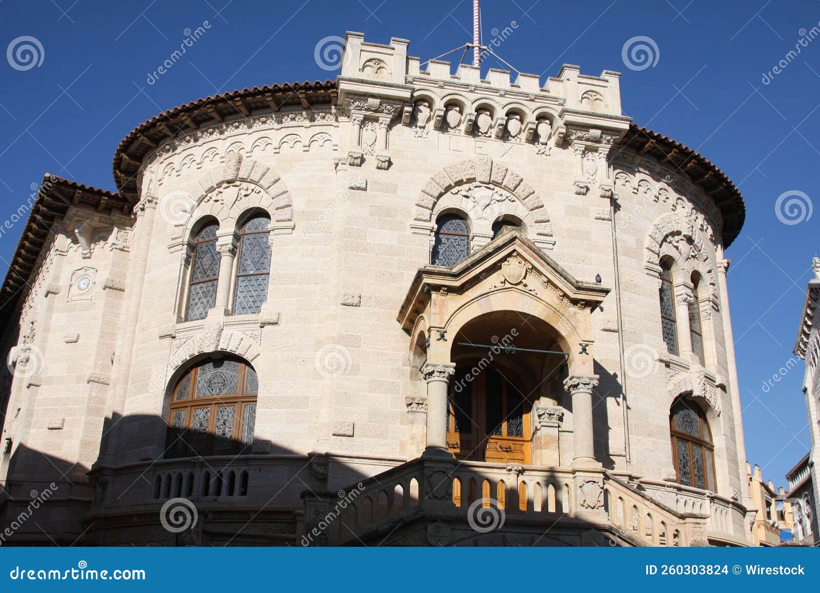 Palace of Justice in Monaco City. Stock Photo - Image of structure ...