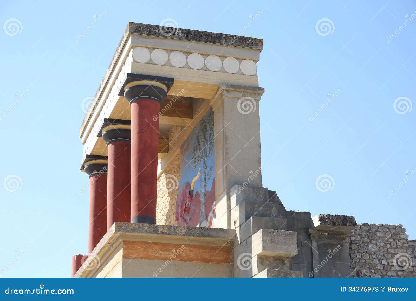 The Palace of Knossos stock photo. Image of residence - 34276978
