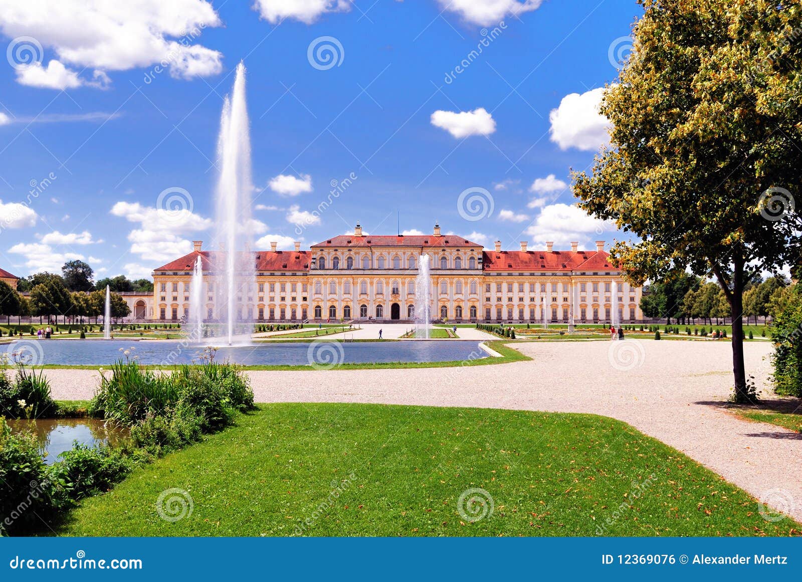 Palace near Munich stock photo. Image of germany, sightseeing - 12369076
