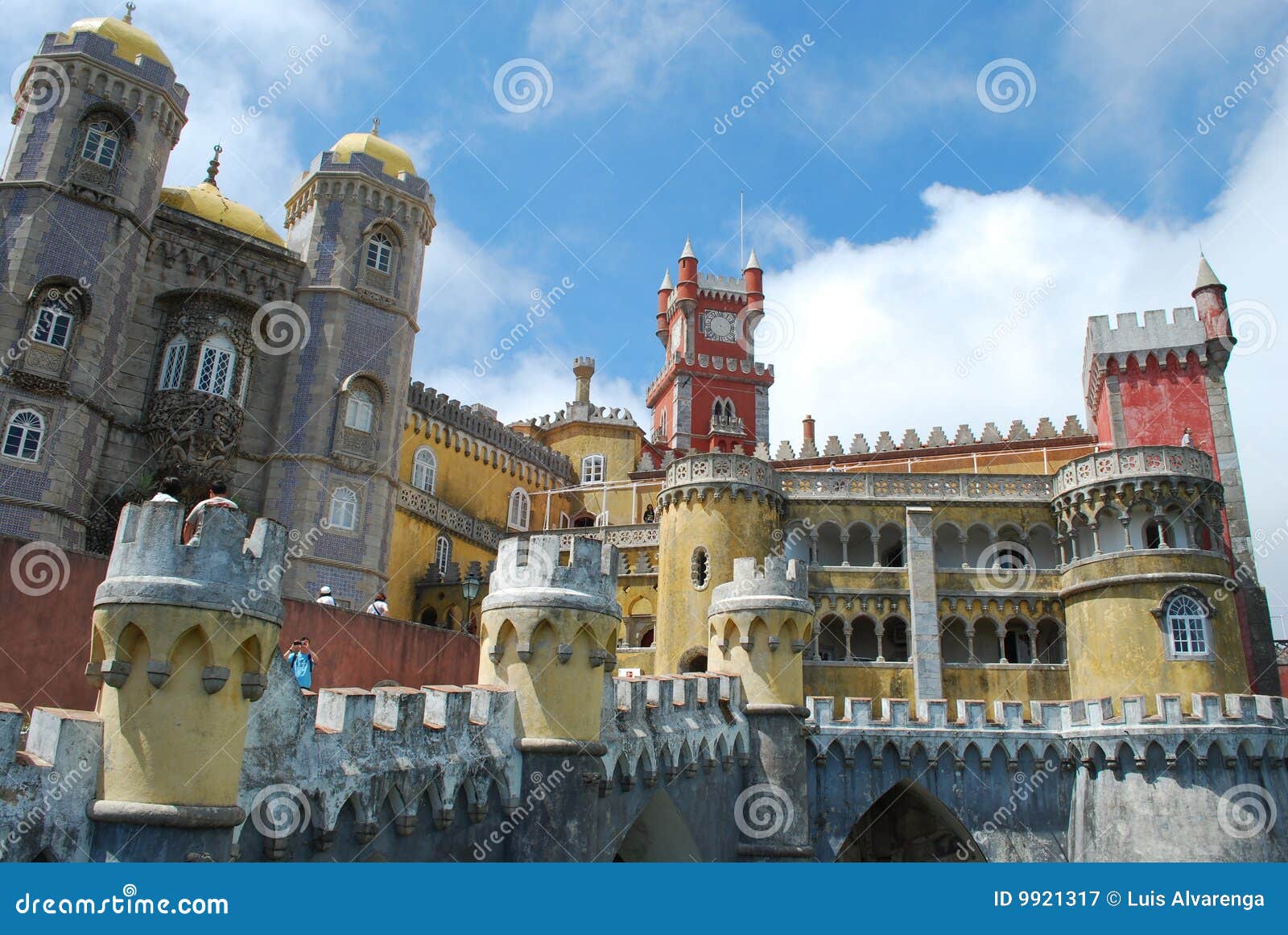 Palace of Pena stock image. Image of cintra, color, blue - 9921317