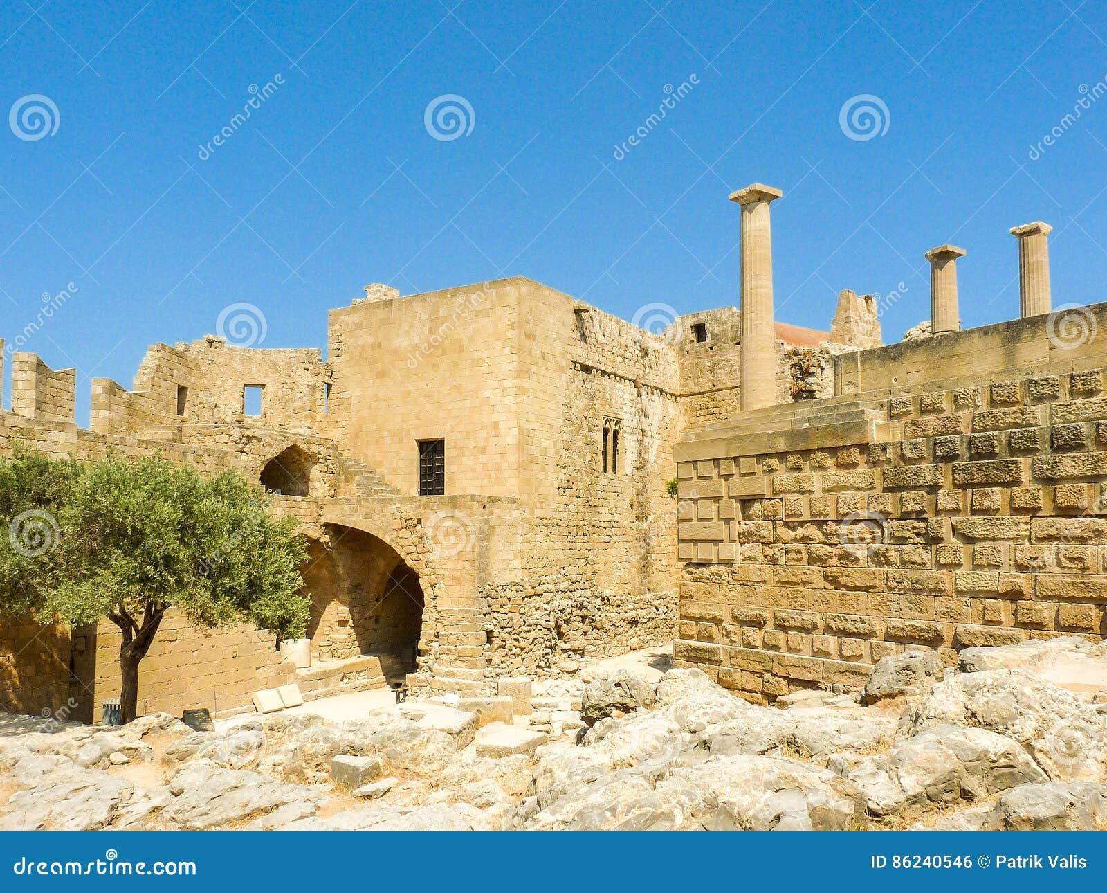 Palace ruins in Greece. stock photo. Image of heraklion - 86240546