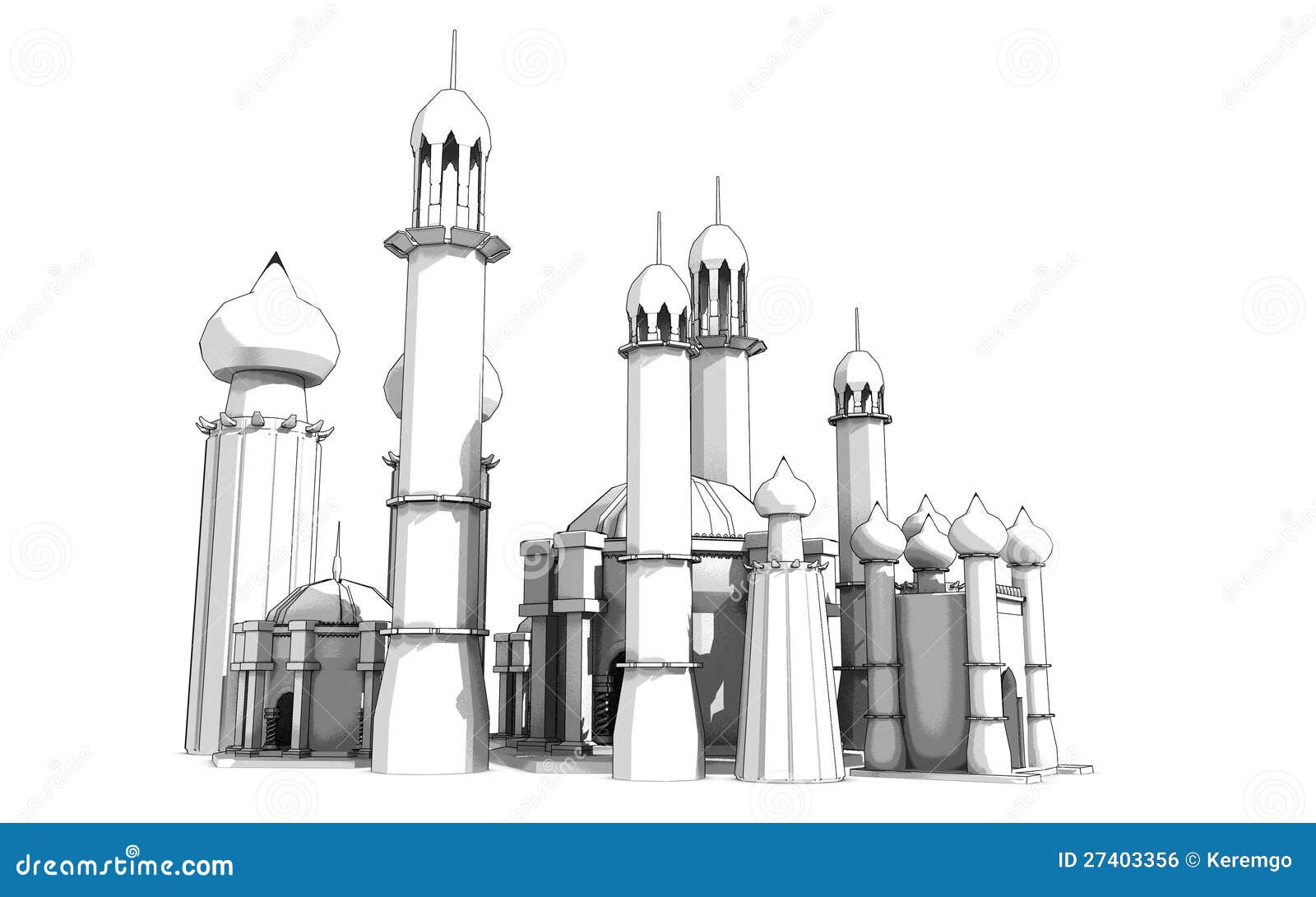 Palace Sketch Royalty Free Stock Image - Image: 27403356