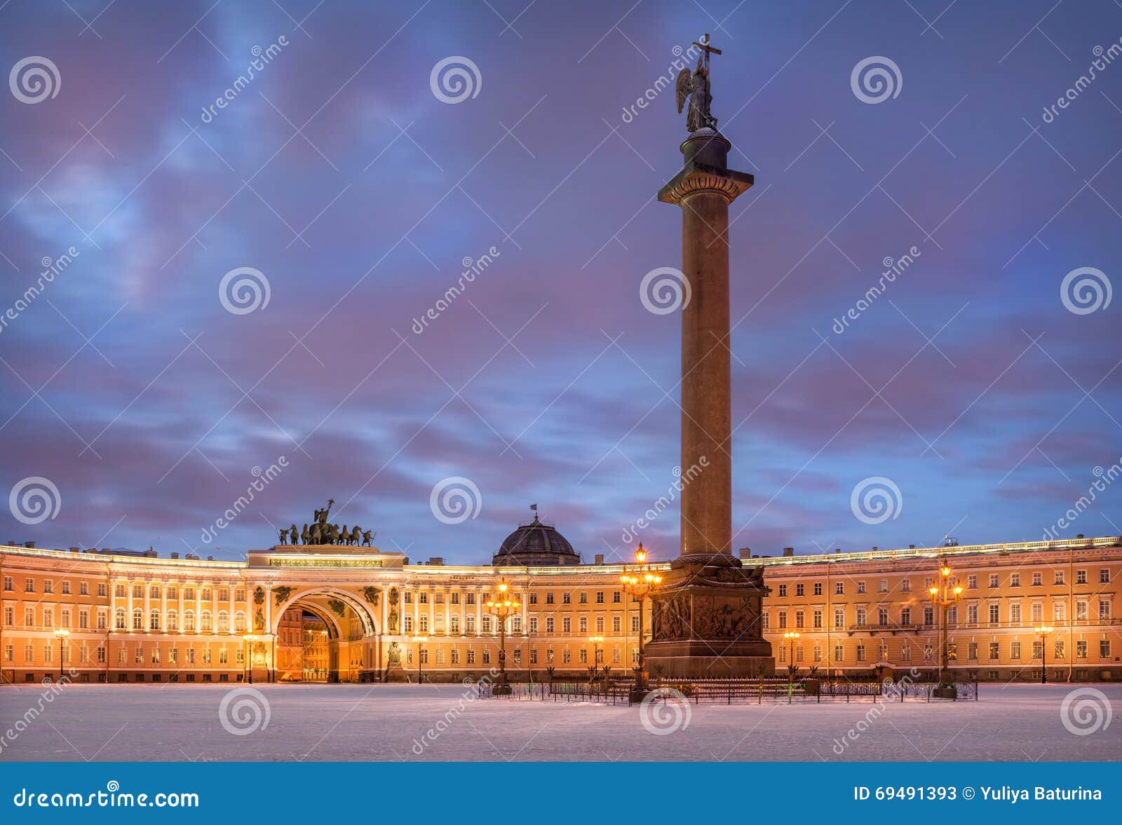 Palace Square and Angel stock image. Image of town, square - 69491393