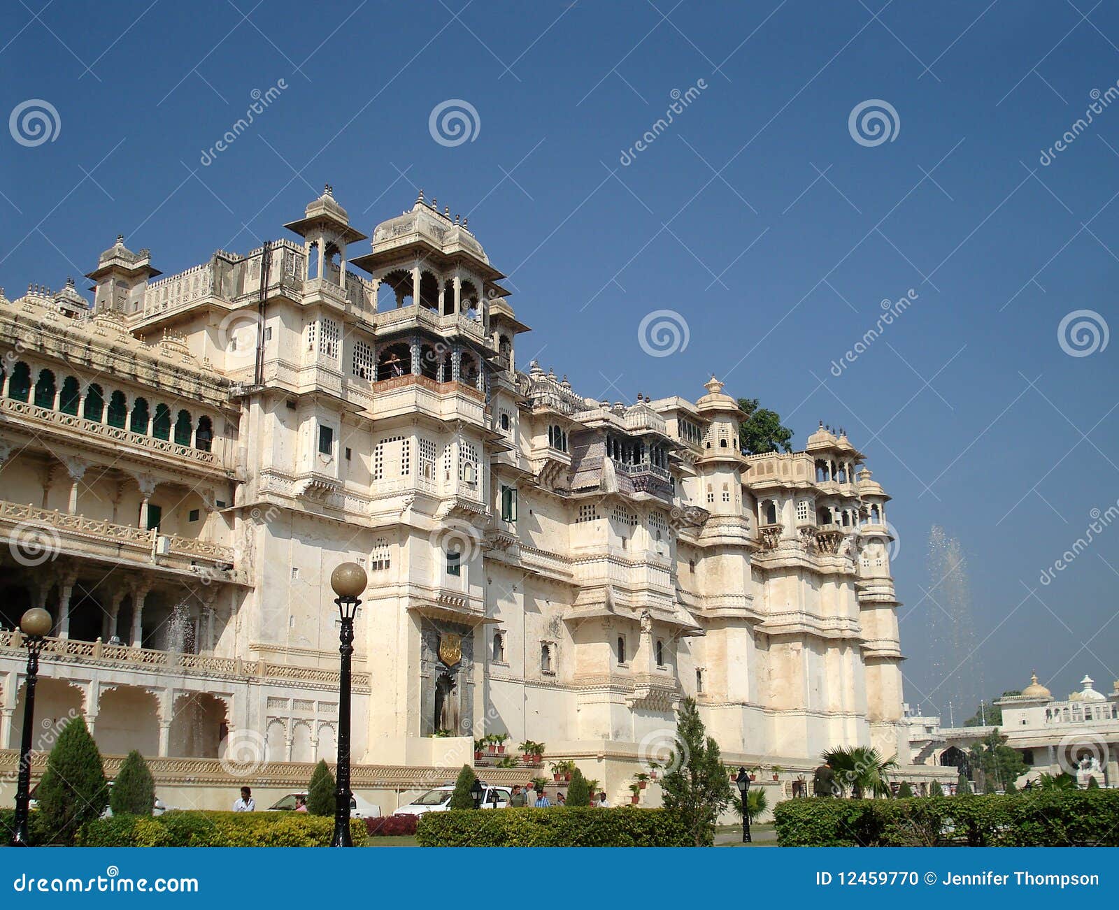Palace in Udaipur stock photo. Image of white, architecture - 12459770