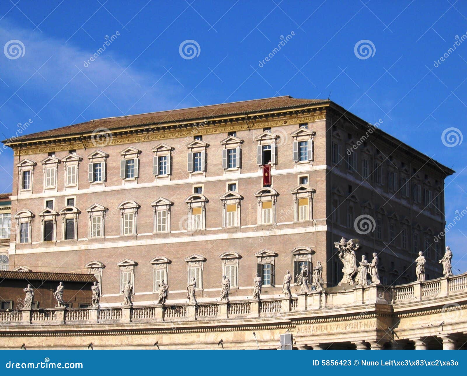 Palace at Vatican Rome Pope Stock Image - Image of basilica, jonh: 5856423