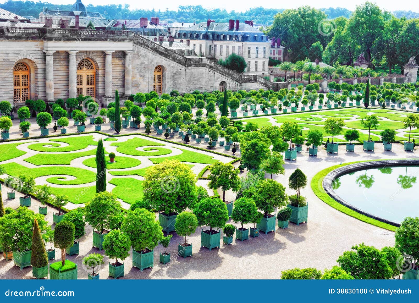 Palace Versailles, Royal Orangery. Stock Photo - Image of edifice ...