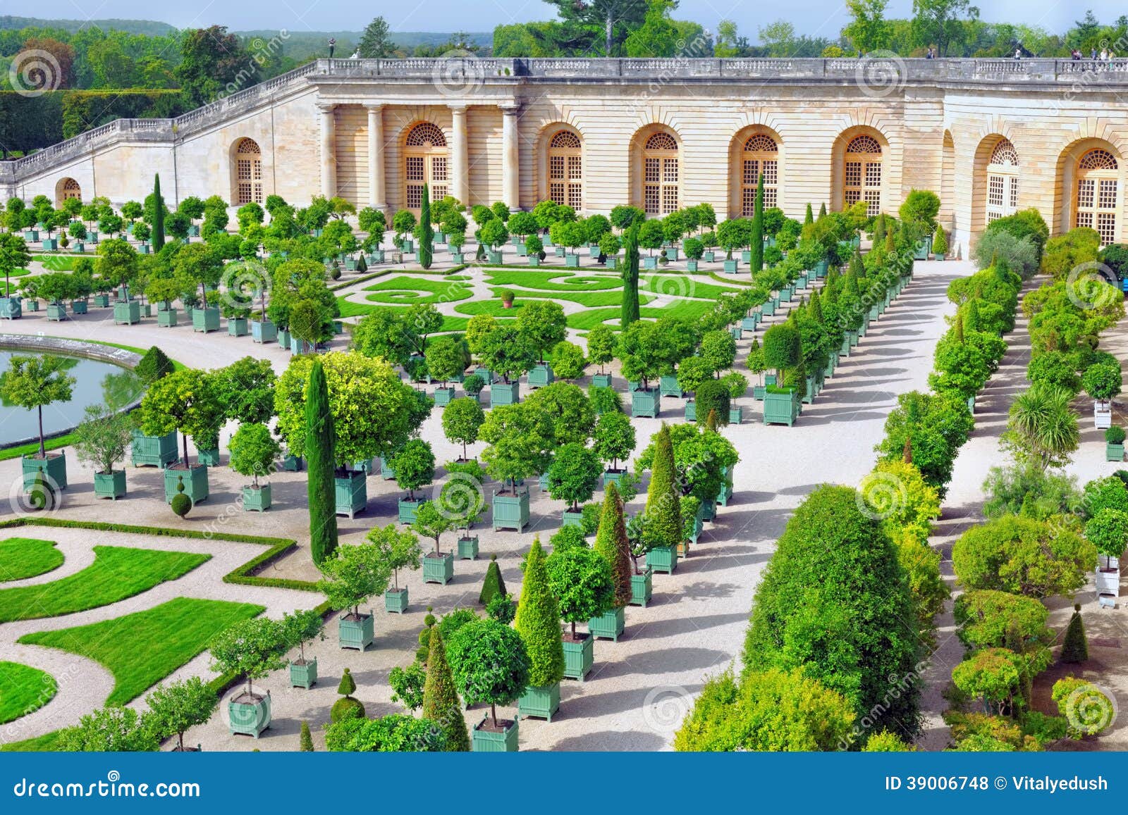 Palace Versailles, Royal Orangery. Stock Photo - Image of building ...