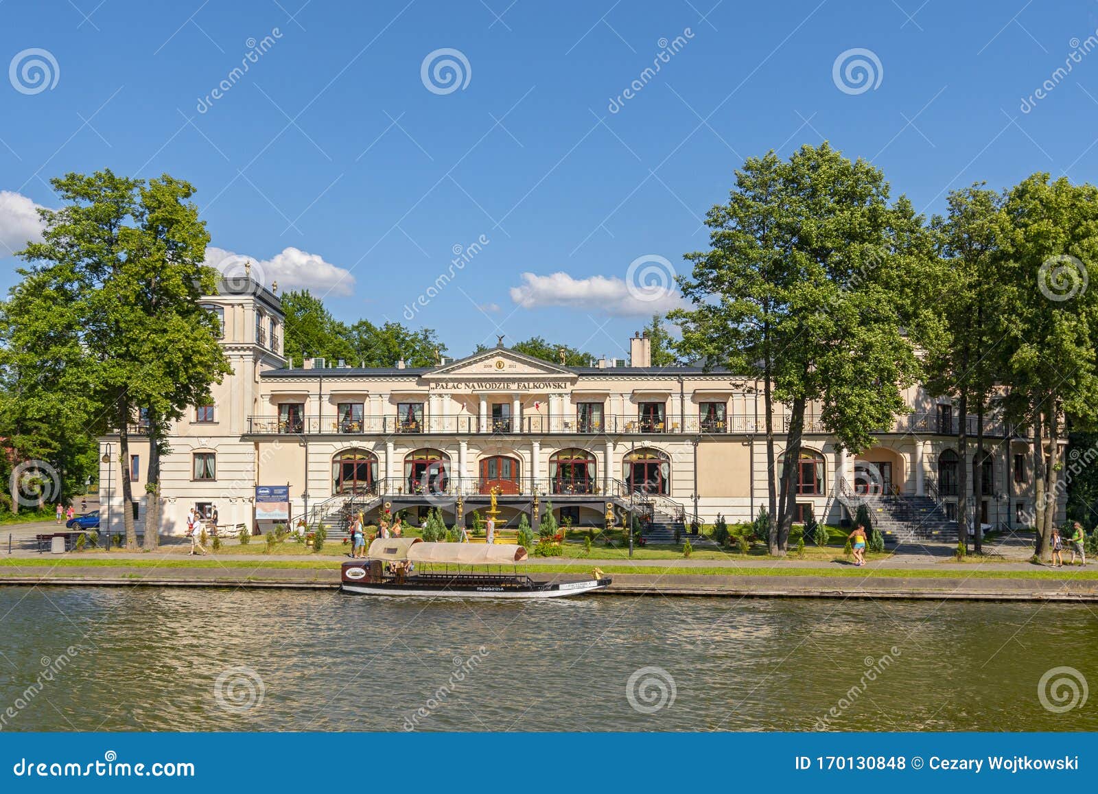 Palace on the Water Falkowski in Augustow, Poland Editorial Stock Photo ...