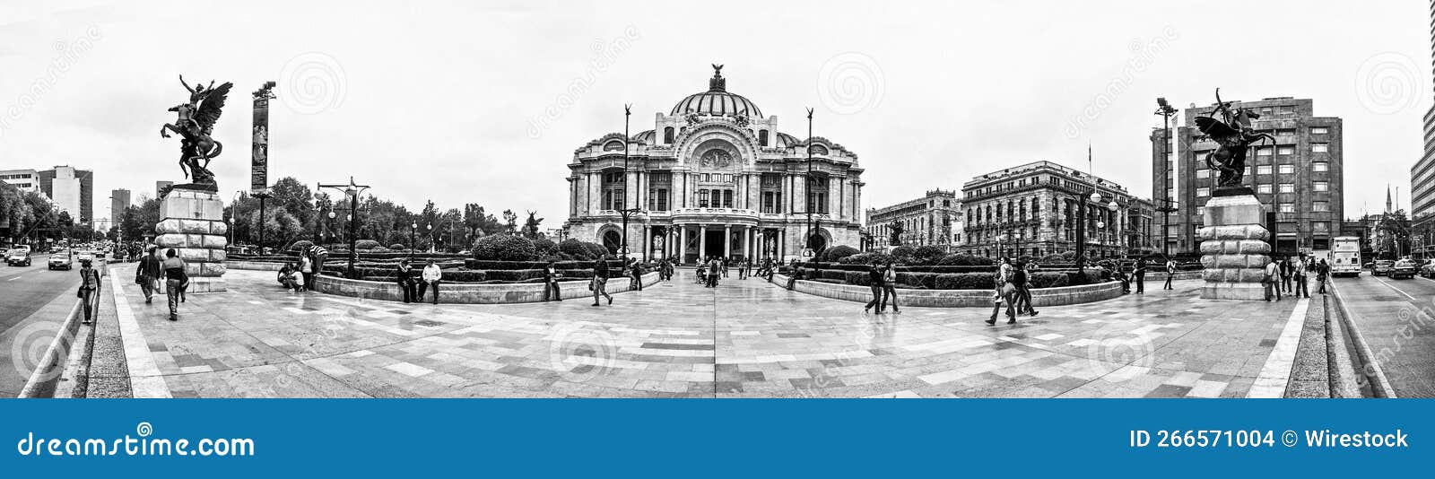 Palacio De Bellas Artes Panorama Editorial Stock Image - Image of ...