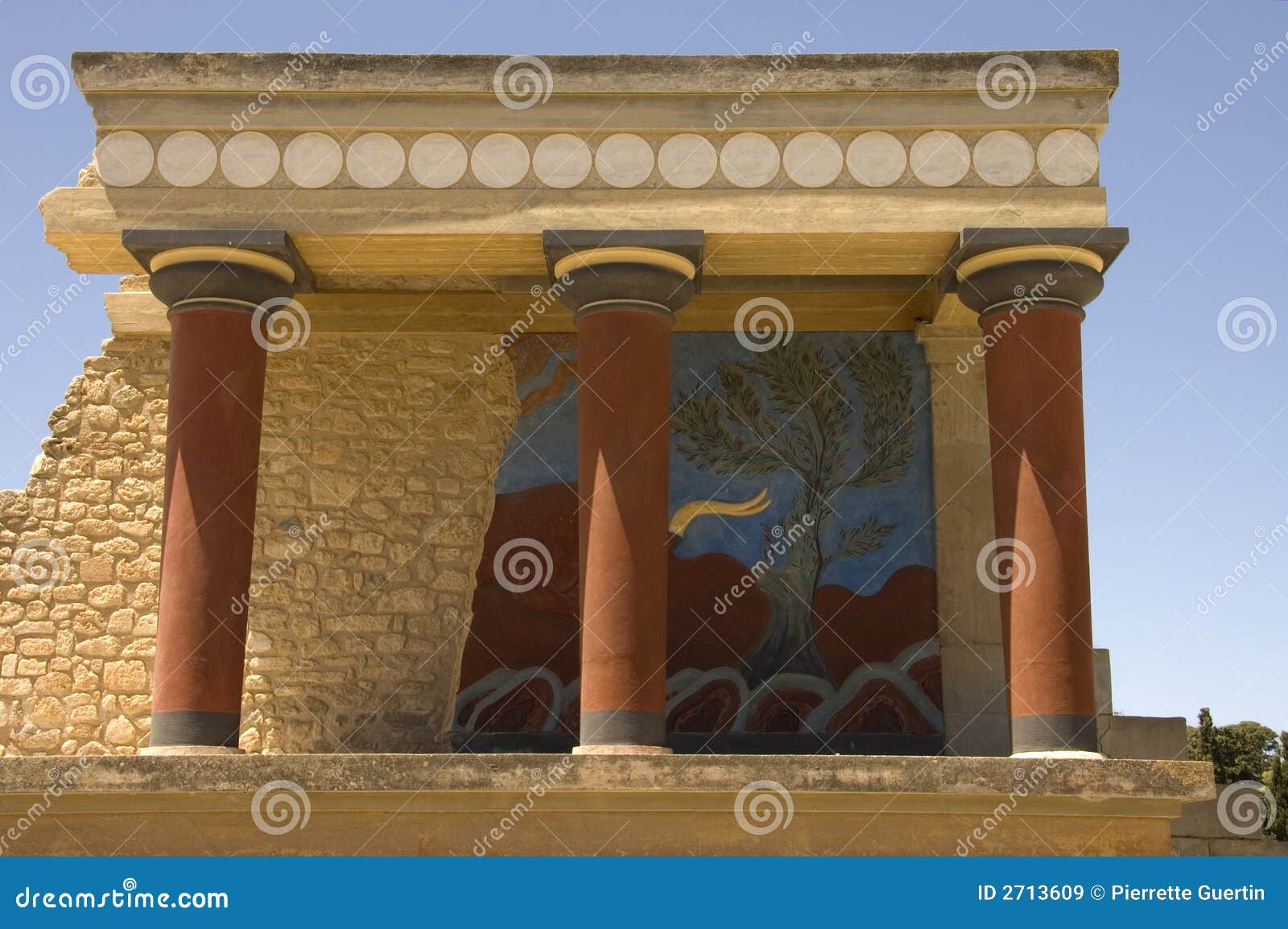 Palacio de Knossos imagen de archivo. Imagen de minoico - 2713609