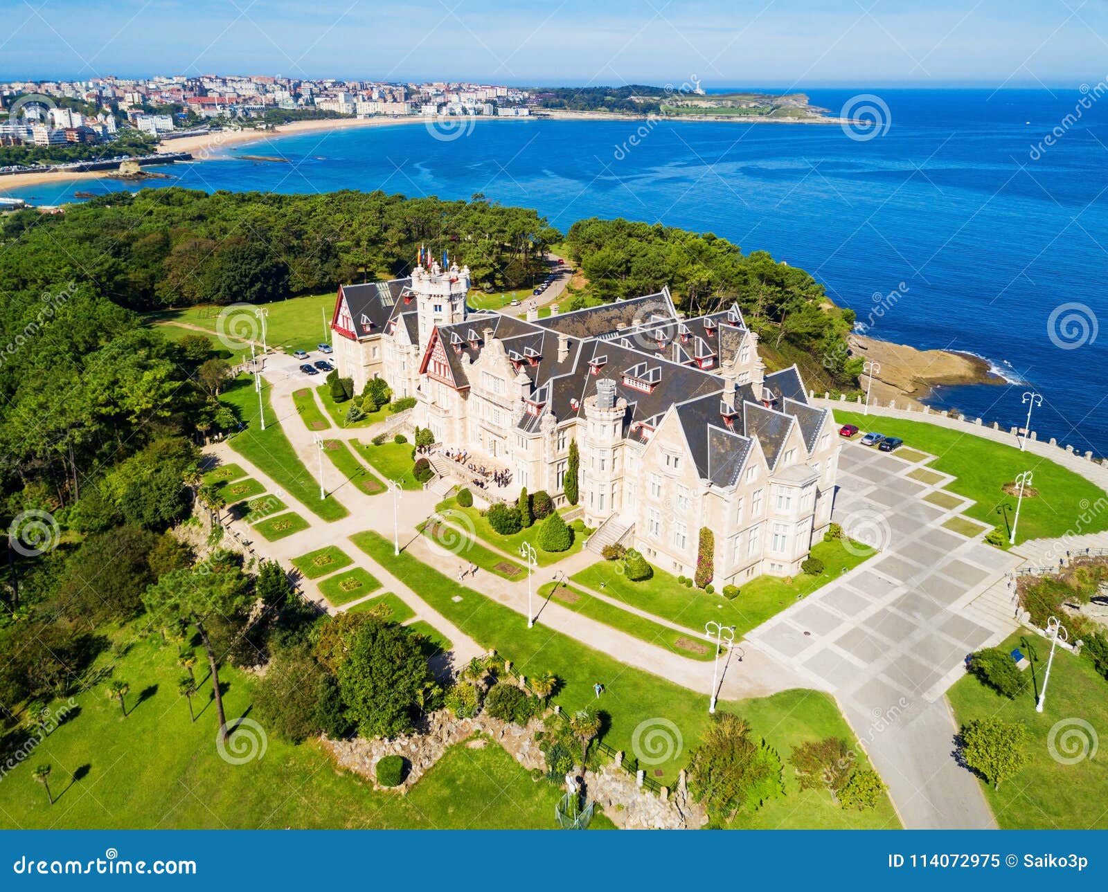 Palacio De Magdalena En Santander Imagen de archivo - Imagen de famoso ...