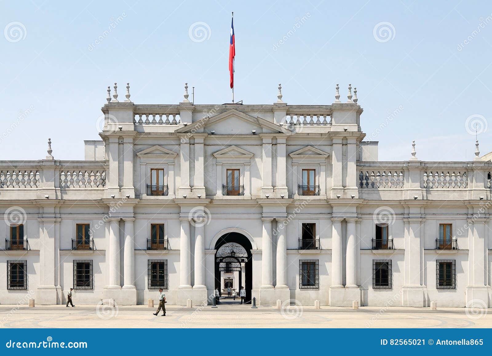 Palacio De Moneda Del La, Santiago De Chile, Chile Foto editorial ...