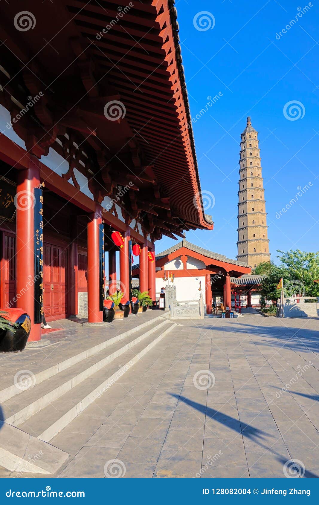 Palacio del rey de Fenyang imagen de archivo editorial. Imagen de chino ...