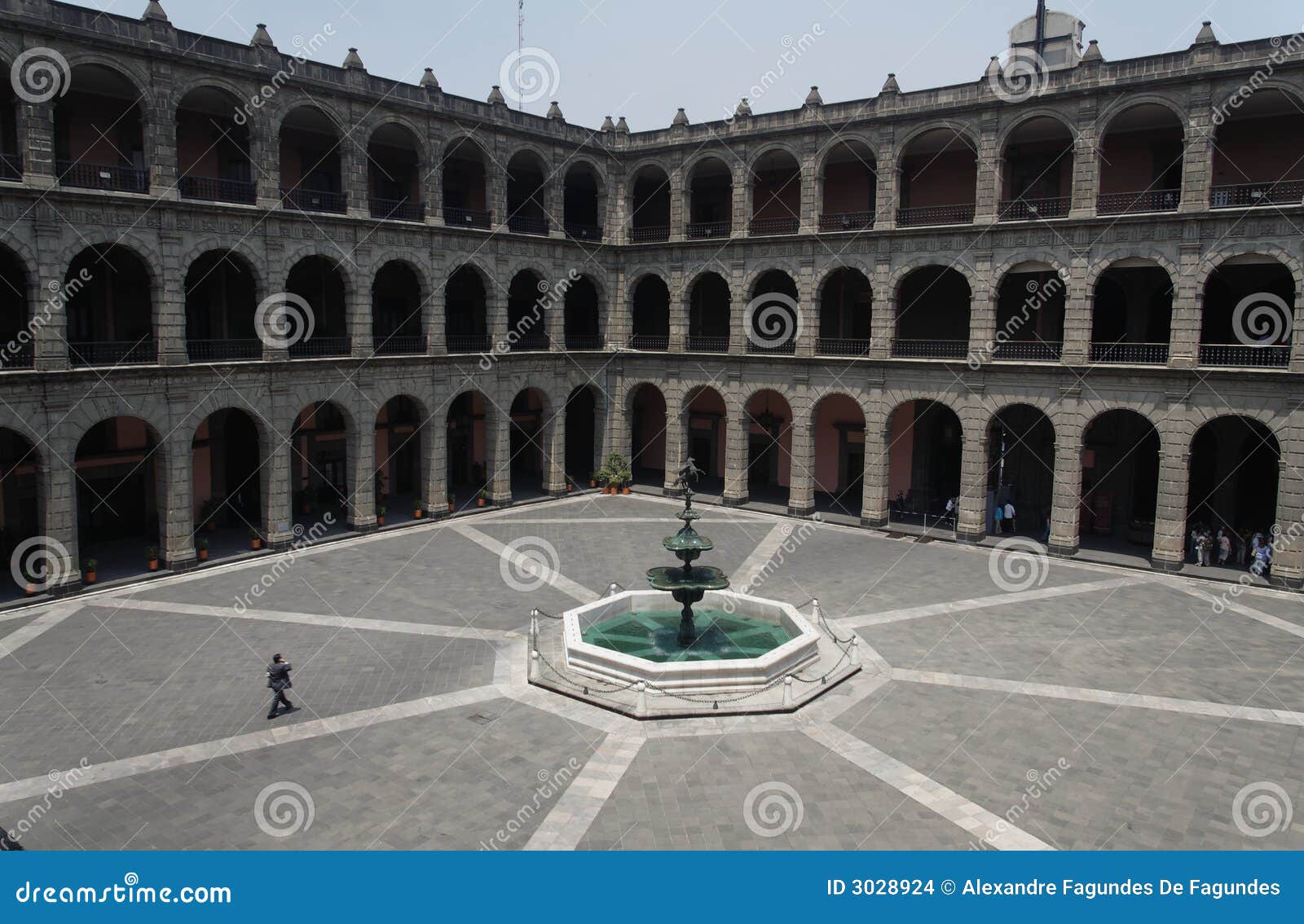 Palacio Nacional Mexico City Stock Photo - Image of north, fountain ...