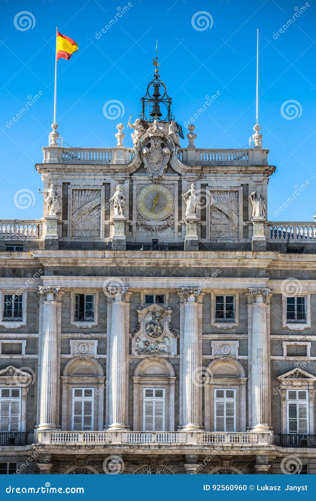 Palacio Real - Spanish Royal Palace in Madrid Stock Photo - Image of ...