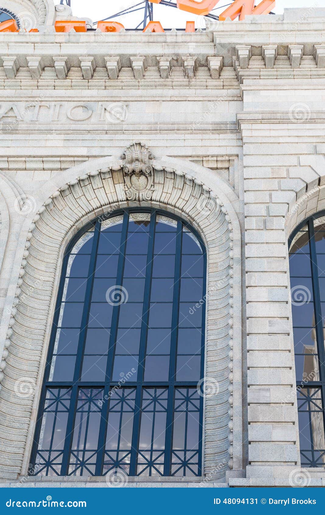 Paladium Window on Union Station in Denver Stock Image - Image of ...
